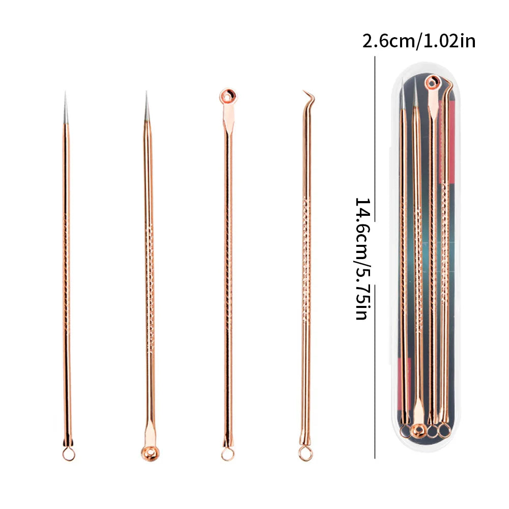 4-Piece Acne & Blackhead Remover Needle Set – Pore Cleaning Kit – Buyer ...