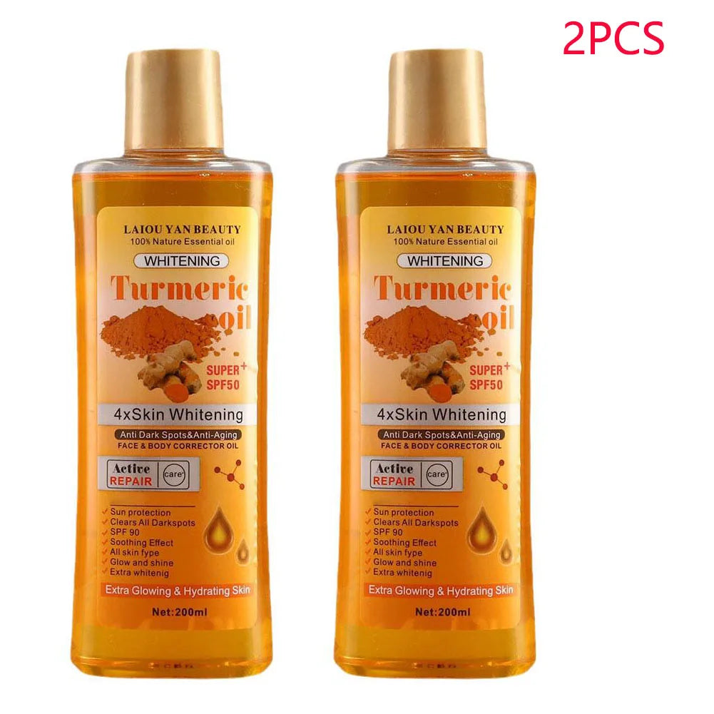 Turmeric Essential Oil – Brightening Face Body & Massage Oil 200ml ...
