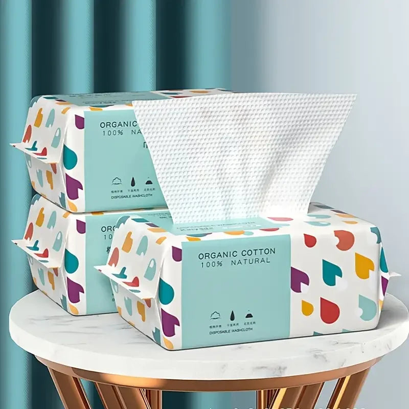 Non-Woven Disposable Face Towels – Thick Soft Washcloths for Makeup ...